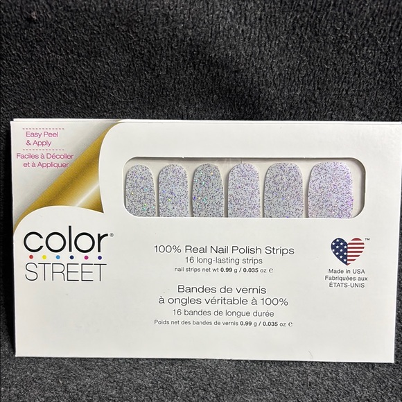 Color Street | Makeup | 3 Color Street Silver Purple Glittery Nail ...
